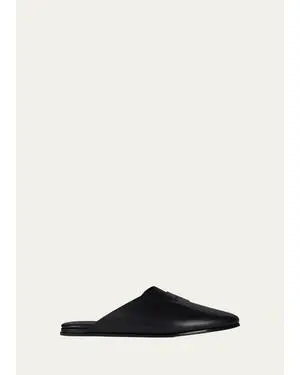 Givenchy Label Leather Mules