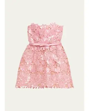 Retrofete Novalie Strapless Lace Dress