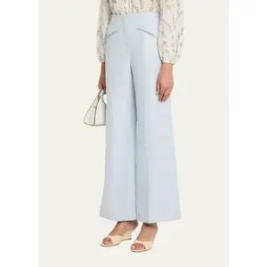 Veronica Beard Cassidee Wide-leg Pants