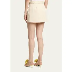 Proenza Schouler Bruni Belted Mini Utility Skirt - Marzipan