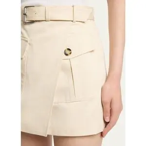 Proenza Schouler Bruni Belted Mini Utility Skirt - Marzipan