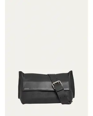 Givenchy Leather Flap-top Crossbody Bag - Black