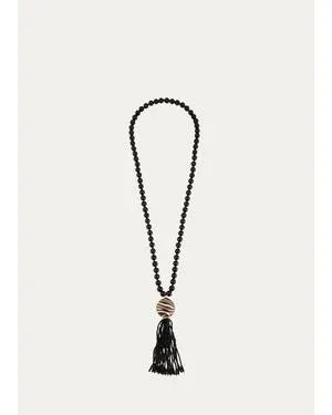 SILVIA FURMANOVICH 18k Zebra Marquetry Pendant Necklace