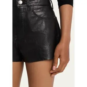 RE/DONE Leather A-line Shorts