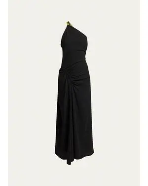Proenza Schouler Sirena Ruched One-shoulder Dress - Black