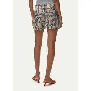 Loewe X Paula's Ibiza Anagram-print Towelling Pull-on Shorts