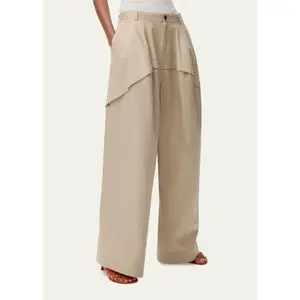 Loewe X Paula's Ibiza Layered Yoke Wide-leg Trousers