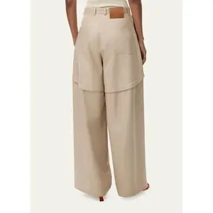Loewe X Paula's Ibiza Layered Yoke Wide-leg Trousers