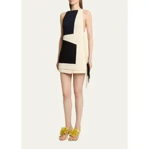 Proenza Schouler Saskia Color-block Textured Knit Top