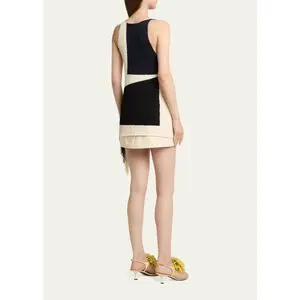 Proenza Schouler Saskia Color-block Textured Knit Top