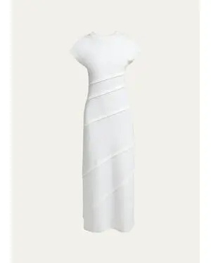 Proenza Schouler Hilma Cap-sleeve Column Dress - White