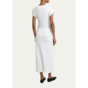 Proenza Schouler Hilma Cap-sleeve Column Dress - White