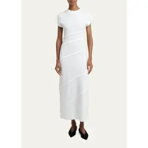 Proenza Schouler Hilma Cap-sleeve Column Dress - White