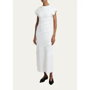 Proenza Schouler Hilma Cap-sleeve Column Dress - White