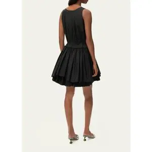 Loewe X Paula's Ibiza Ruffle Cotton-rib Mini Tank Dress