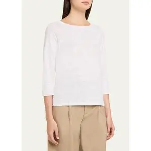 Majestic Filatures 3/4-sleeve Organic Cotton Shirt