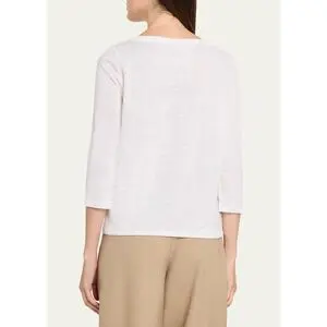 Majestic Filatures 3/4-sleeve Organic Cotton Shirt