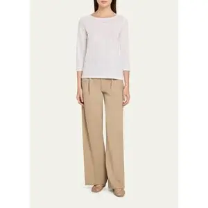 Majestic Filatures 3/4-sleeve Organic Cotton Shirt