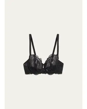 Simone Perele Karma Demi-cup Convertible Lace Bra - Black