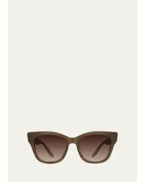 Barton Perreira Gibson 50mm Acetate Cat-eye Sunglasses Mocha