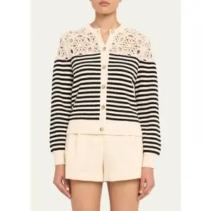 FRAME The Coastal Stripe Cardigan