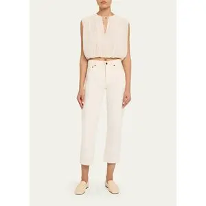 FRAME The Wave Top - Cream