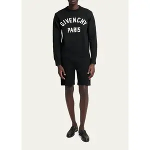 Givenchy Logo Cotton-blend Crewneck Sweater
