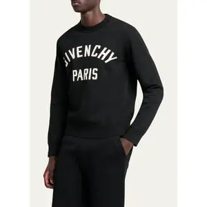 Givenchy Logo Cotton-blend Crewneck Sweater