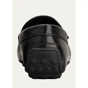 TOD'S Leather Moc-toe Penny Loafers