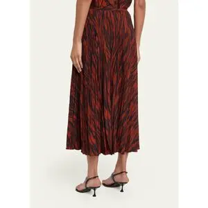 Proenza Schouler White Label Runa Printed Twill Midi Skirt