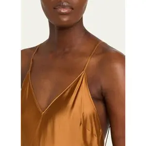 Isabel Marant Étoile Nevana Satin Backless Maxi Slip Dress