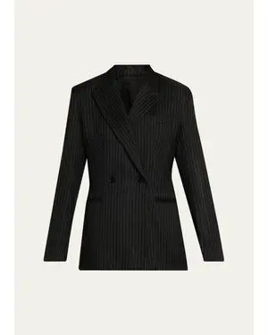 Isabel Marant Étoile Ranya Pinstripe Double-breasted Jacket