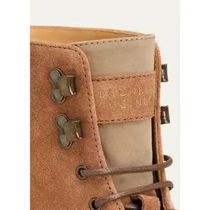 Brunello Cucinelli Suede Lug-sole Lace-up Boots