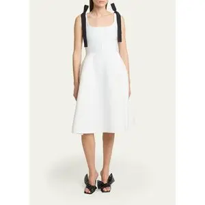 Givenchy Sleeveless Bow-embellished Midi Dress