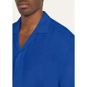 Issey Miyake Floating Linen Short-sleeve Shirt