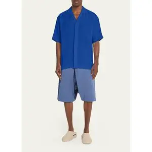 Issey Miyake Floating Linen Short-sleeve Shirt