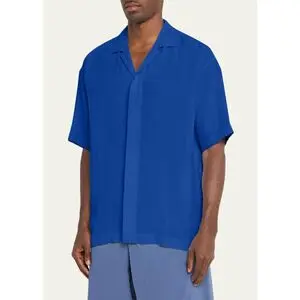 Issey Miyake Floating Linen Short-sleeve Shirt