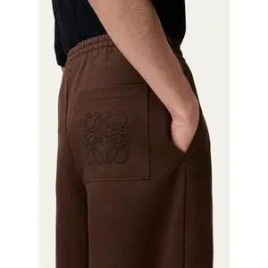 Loewe X Paula's Ibiza Washed Satin Wide-leg Drawstring Pants