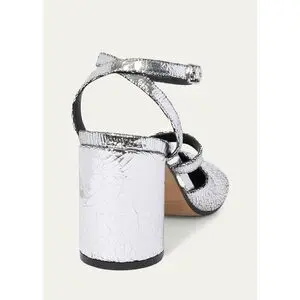 MAISON MARGIELA Tabi Broken Mirror Leather Split-toe Pumps