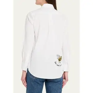 Libertine Bee Lieve New Classic Button-down Shirt - White