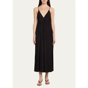 Miu Miu Satin Kitten-heel Thong Sandals - Nero