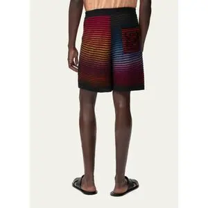 Loewe X Paula's Ibiza Multi-stripe Knit Shorts