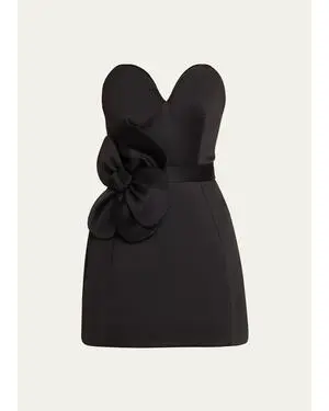 Marc Jacobs Satin Daisy Belted Dress