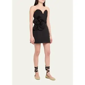 Marc Jacobs Satin Daisy Belted Dress