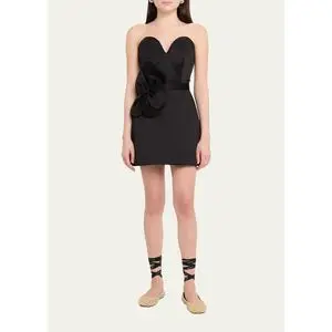 Marc Jacobs Satin Daisy Belted Dress