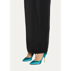 Valentino Garavani Satin Stiletto Pump - Blue