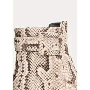 ROGER VIVIER 45mm Tres Vivier Snake-printed Leather Ankle Boots