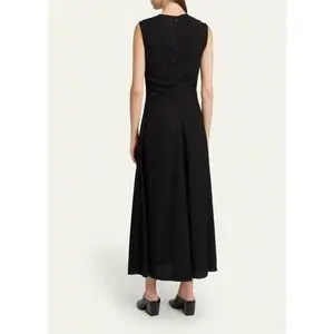 Proenza Schouler White Label Jaya Sleeveless Ruffle Midi Dress