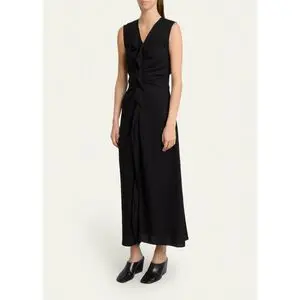 Proenza Schouler White Label Jaya Sleeveless Ruffle Midi Dress