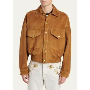 Versace Suede Blouson Jacket